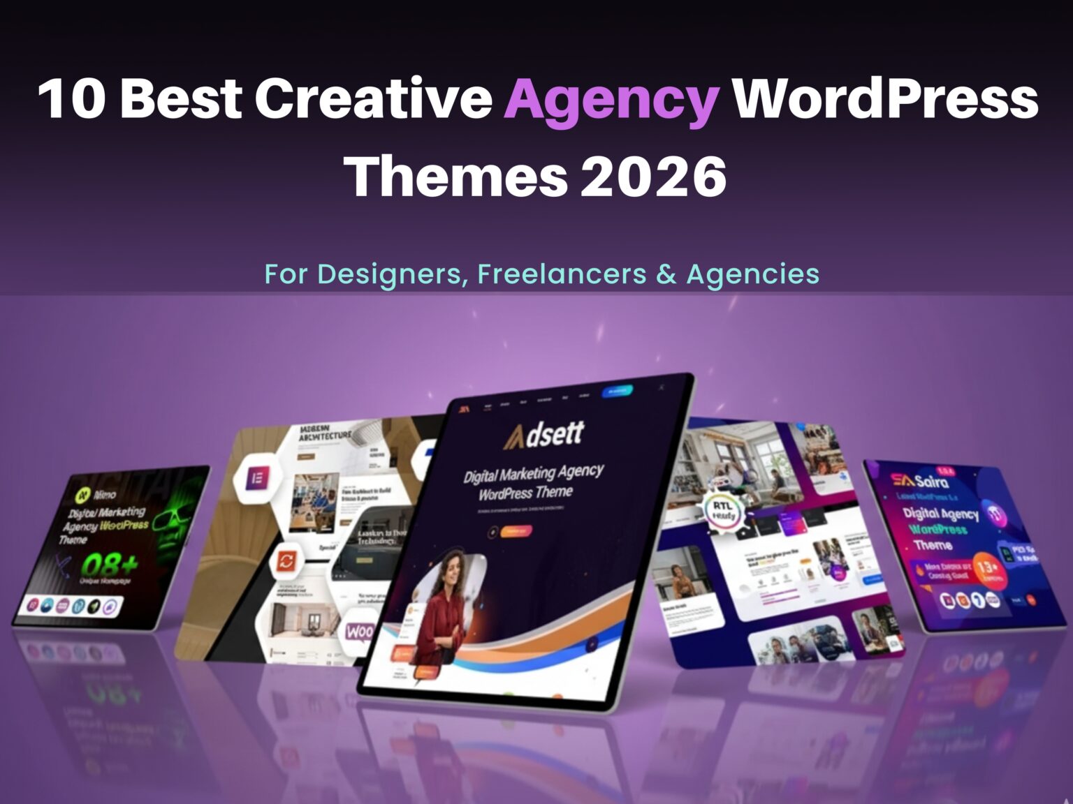 10 Best Creative Agency WordPress Themes 2026 for Agencies