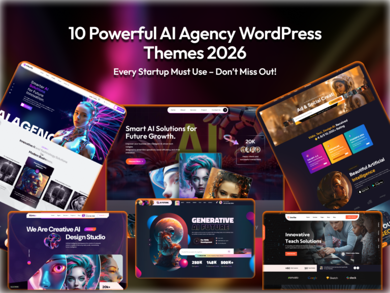 10 Must-Have AI Agency WordPress Themes 2026